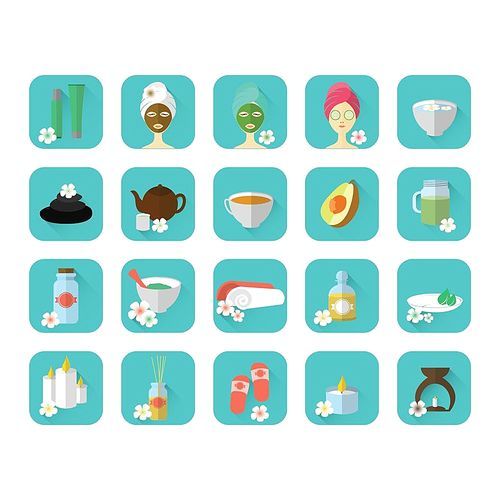 set of spa items | 유토이미지 | 상세페이지 | 베이직샵 | 일러스트 | 20664086