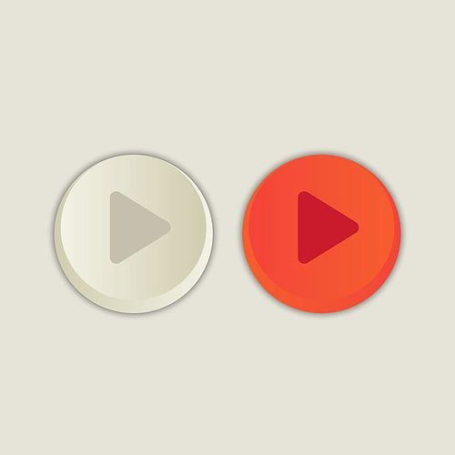 play buttons | 유토이미지 | 상세페이지 | 베이직샵 | 일러스트 | 20685665