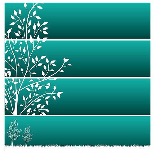 유토이미지 | set of leave banners