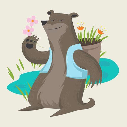 유토이미지 | bear in garden
