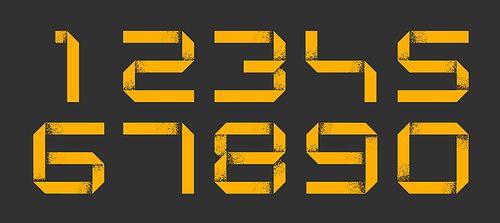 Numbers font made from white grunge paper stripe | 유토이미지 | 상세페이지 | 베이직샵 ...