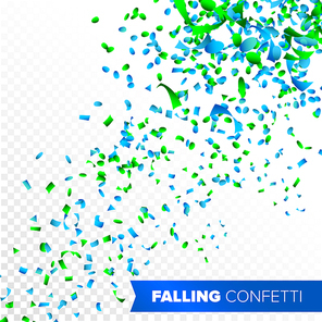 유토이미지 | Confetti Falling Vector. Bright Explosion Isolated On White ...