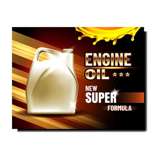 Automobile Repair Service Advertise Banner Vector. Car Engine ...