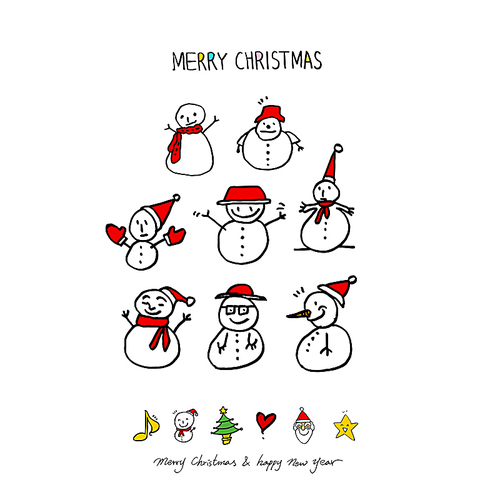 유토이미지 | 손으로 그린 성탄절 일러스트