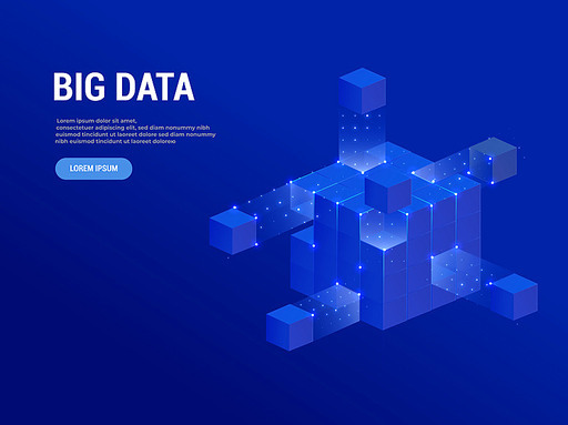 Big Data in Blue Abstract Background | 유토이미지 | 상세페이지 | 베이직샵 | 일러스트 ...