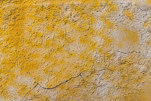유토이미지 | close-up view of yellow concrete wall textured background