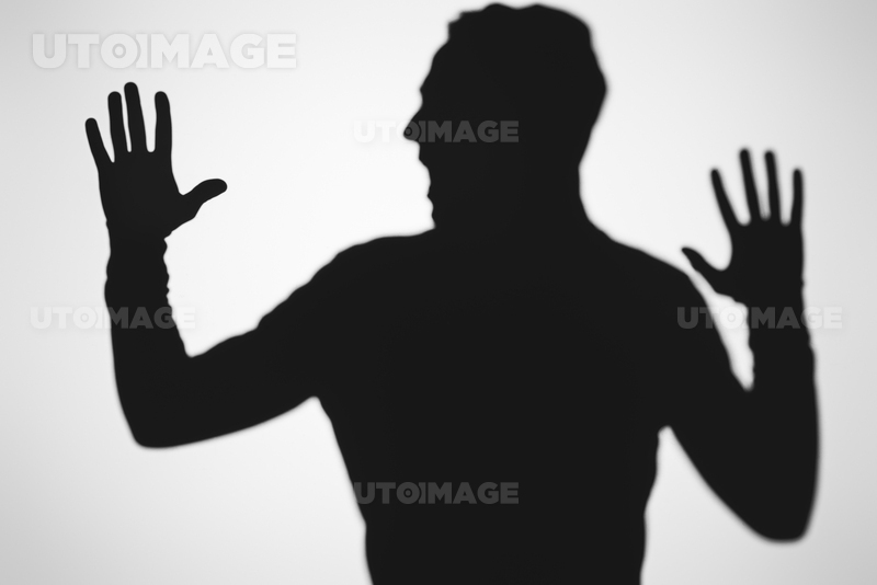 scary blurry shadow of person screaming on grey | 유토이미지 | 상세페이지 | 베이직샵 ...