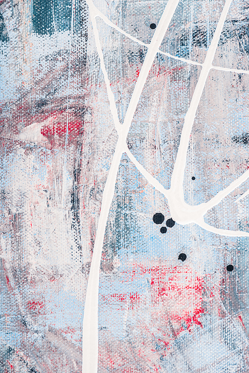유토이미지 | close up of white oil paint splatters on abstract background