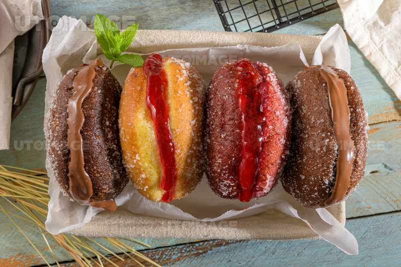 Bolas de Berlim, or "Berlin Balls". Portuguese fried dough with sugar ...