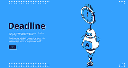 Deadline banner. Concept of important event on due date and countdown ...