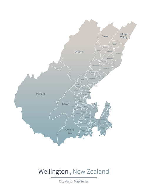 뉴질랜드 웰링턴 지도. 국가들의 주요도시 city vector map series. | 유토이미지 | 상세페이지 | 베이직샵 ...
