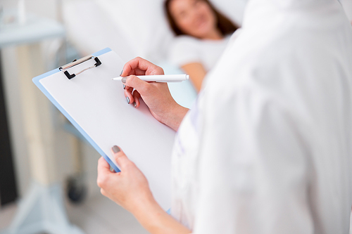 유토이미지 | Close up of medict with form stock photo